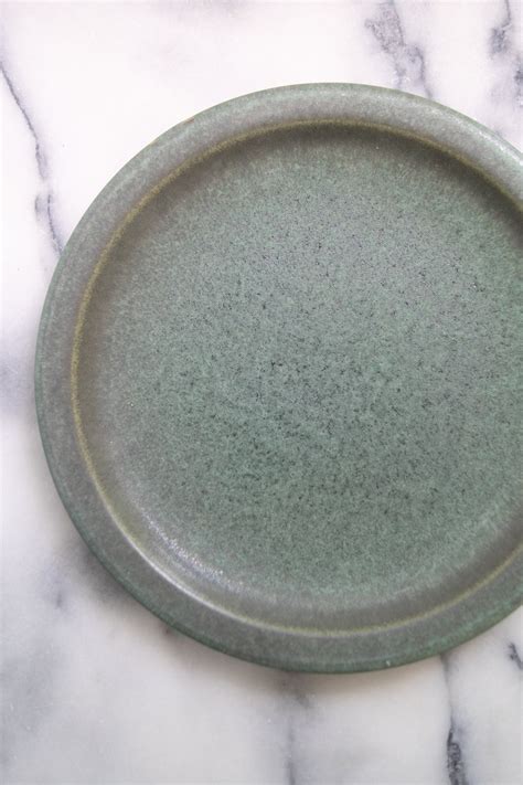 Green Ceramic Salad Plate Gather Goods Co
