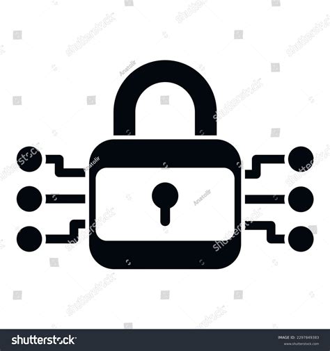 Digital Password Protection Icon Simple Vector Stock Vector Royalty Free 2297849383 Shutterstock