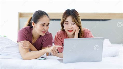 Millennial Asian Young Happy Cheerful Female Teenager Lgbtq Lesbian