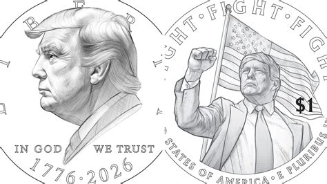 Trump Face Coin Considered For Us Anniversary Treasury