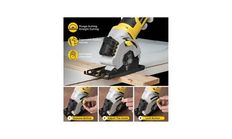 ENVENTOR Mini Circular Saw 4 8A Electric Circular Saw Corded With