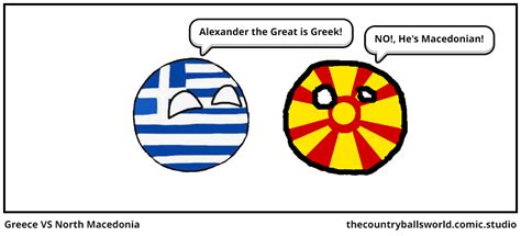 Greece VS North Macedonia Comic Studio