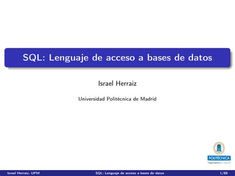 sql lenguaje de acceso a bases de datos