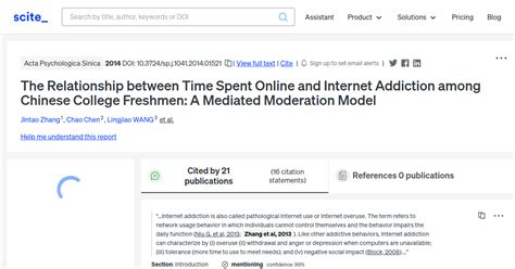 The Relationship Between Time Spent Online And Internet Addiction Among
