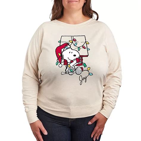 Plus Peanuts Snoopy Joyful Moment Slouchy Graphic Sweatshirt