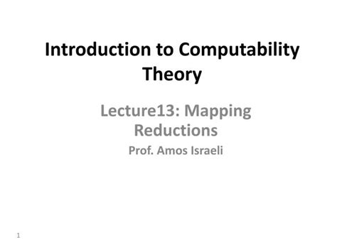 Ppt Introduction To Computability Theory Powerpoint Presentation