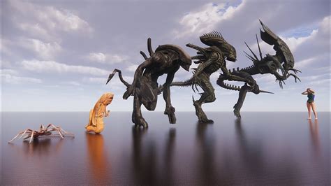 Xenomorph Size Comparison Youtube