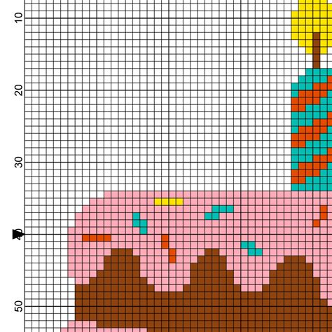 Fun Birthday Cake Cross Stitch Pattern Daily Cross Stitch