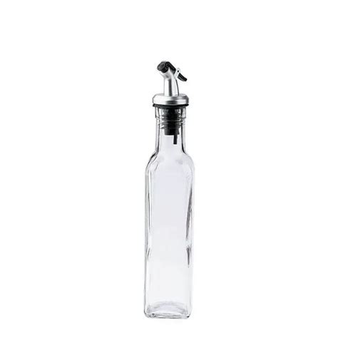 Chai Thủy Tinh Có Vòi Rót Gia Vị 250ml Hình Vuông