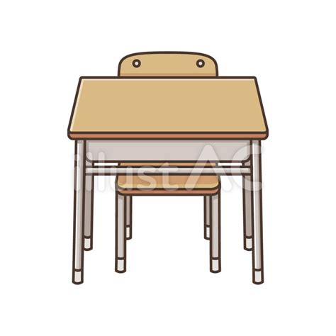 学校の机と椅子イラスト No 22503640｜無料イラスト・フリー素材なら「イラストac」