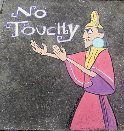 26 Pop Culture And Quarantine Inspired Sidewalk Chalk Drawings From A
