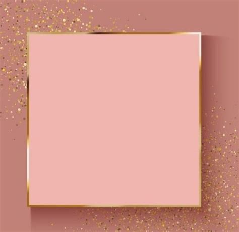 Download Free Psd Image Of Square Gold Frame On An Old Rose Pink