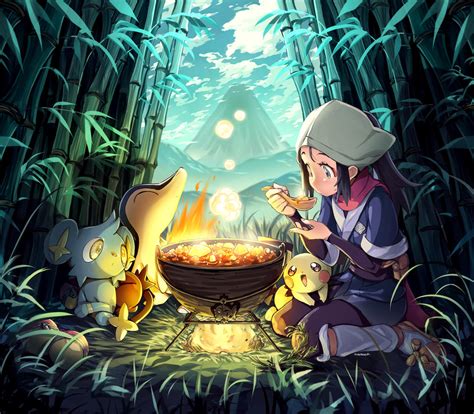 Pokemon Legends Arceus Akari Lunch By Gigiedt On Deviantart