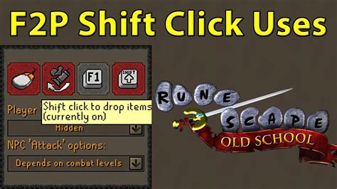 3 free to play locations for shift click dropping items in oldschool