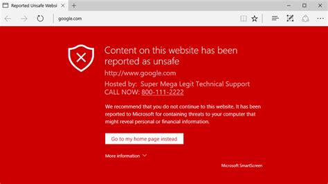 how do i know whether to trust a website on microsoft edge