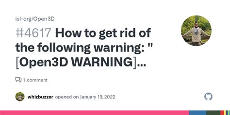 How To Get Rid Of The Following Warning Open3d Warning Viewcontrol