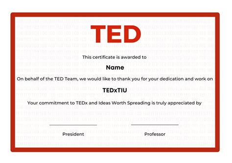 Tedx Graduation Certificates A Professional Design Behance