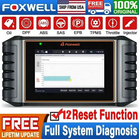 Foxwell Nt726 Obd2 Scanner All Systems Diagnostic Tool Abs Bleeding Sas