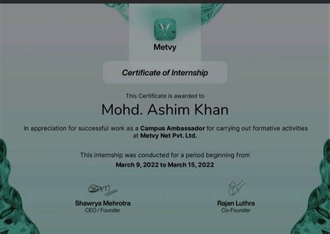 Ashim Khan On Linkedin Certificate Of Internship