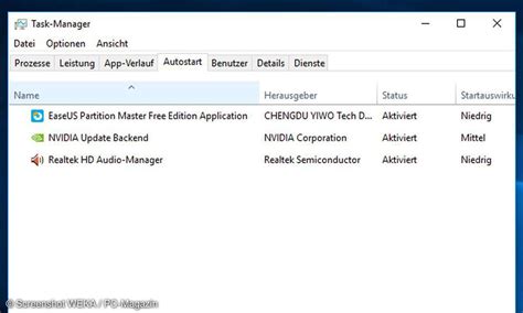 Windows 10 Autostart Programme Im Task Manager PC Magazin