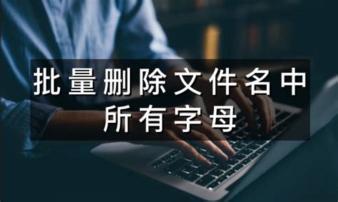 批量删除文件名中的字母 光速批量重命名软件