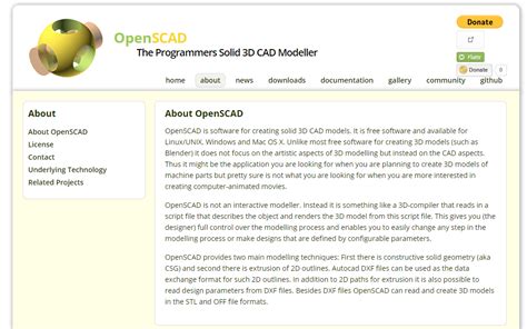 openscad free 3d modeling software holovision tv