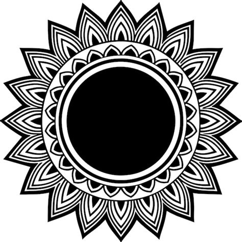 Premium Vector Round Ornamental Boho Frame