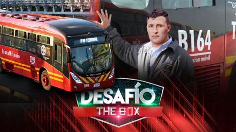 El Conductor De Transmilenio Que Estará En El Desafío The Box Kienyke