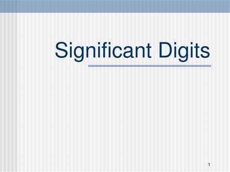 Ppt Significant Digits Powerpoint Presentation Free Download Id