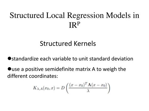 Ppt Chapter 6 Kernel Smoothing Methods Powerpoint Presentation Free
