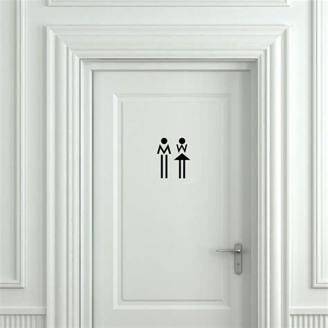 Bathroom Sign Decal