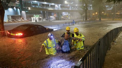 Storms Cause Major Flooding In Hong Kong And Nearby Cities The New