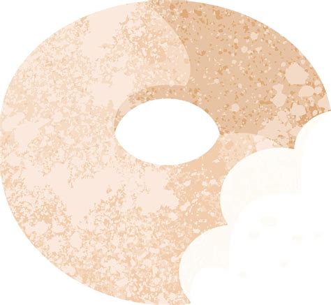 Bitten Donut Graphic Vector Illustration Icon 12410956 Vector Art At