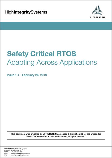 Rtos White Papers Research Papers By Rtos Experts