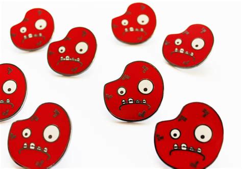 Food Fight Enamel Pin Avocado Hot Mama Bakery