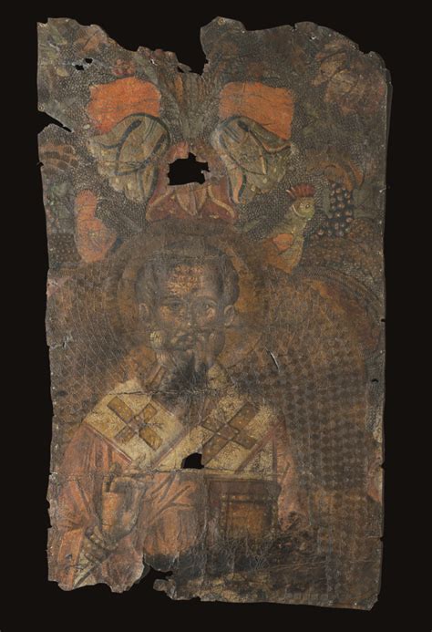 Εικόνα με τον άγιο Νικόλαο Μουσείο Βυζαντινού Πολιτισμού Θεσσαλονίκης