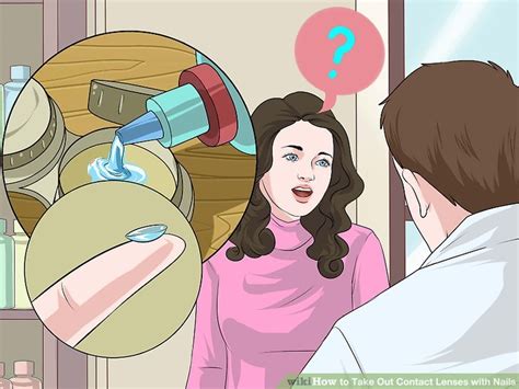How To Take Out Contact Lenses With Nails Steps