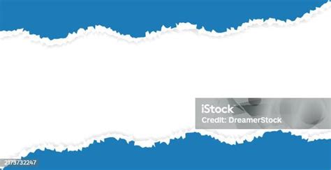 흰색 배경에 파란색 찢어진 종이 프레임 벡터 일러스트 레이 션 벽지 추상 배너 0명에 대한 스톡 벡터 아트 및 기타 이미지 0명 3차원 형태 가장자리 Istock