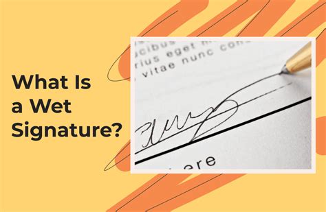 Wet Vs Electronic Signatures A Comparison Pdf Agile