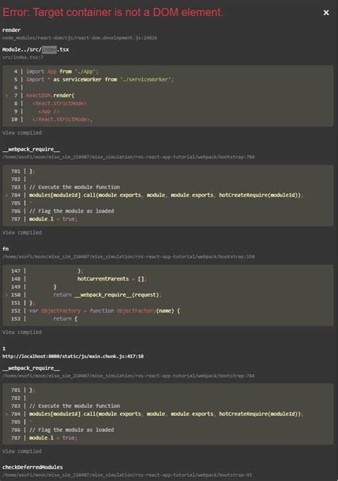 Uncaught Error Target Container Is Not A Dom Element · Issue 2615