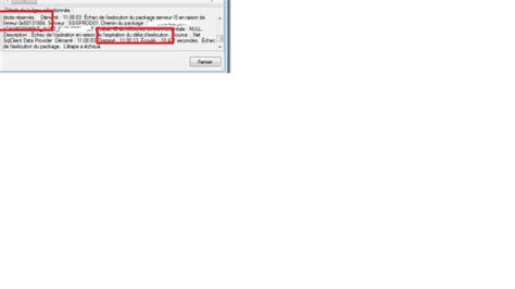 Erreur 0x80131904 Package Ssis Sqlservercentral Forums