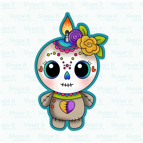 Day Of The Dead Voodoo Doll Cookie Cutter Shape It Cookie Co