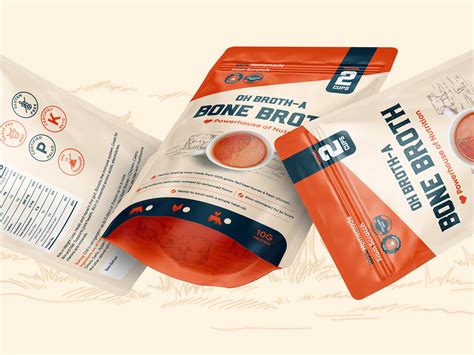Oh Broth A Bone Broth Packaging Design By Ali Haider On Dribbble
