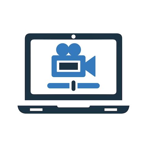 premium vector multimedia media video icon glyph style vector eps