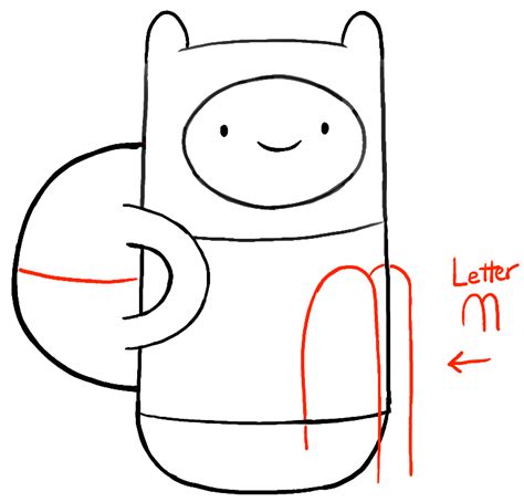 How To Draw Finn From Adventure Time With Simple Step By Step Drawing Tutorial How To Draw
