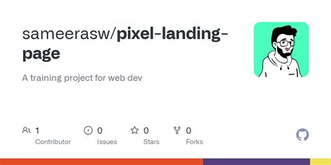 Github Sameerasw Pixel Landing Page A Training Project For Web Dev