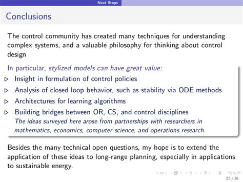 Control Techniques For Complex Systems