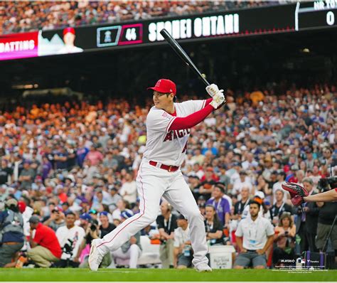 Shohei Ohtani Los Angeles Angels Unsigned 2021 Hr Derby Hitting