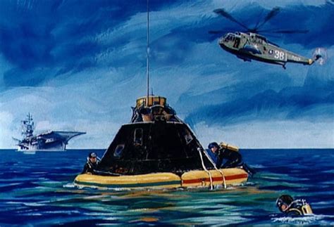 Spashdown Apollo 11 Splashed Down In The Pacific Ocean On July 24 At