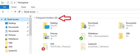 Recent Folders List In Windows 10 Sysjolt